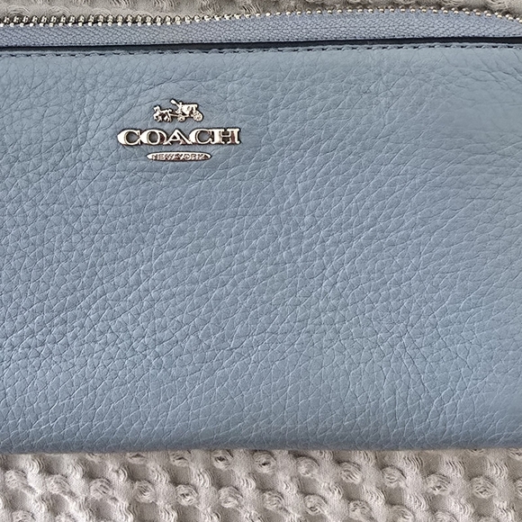 Coach | Bags | Coach Light Blue Leather Womens Bag | Poshmark